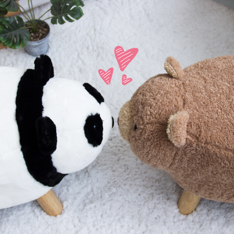 Fluffy Taddy Bear Stool-TT-615-2 - Teeny Time Leading Kids Furniture ...