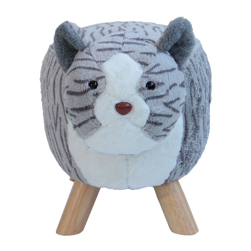 Fluffy Cat Stool-TT-614-2 - Teeny Time Leading Kids Furniture Manufacturer
